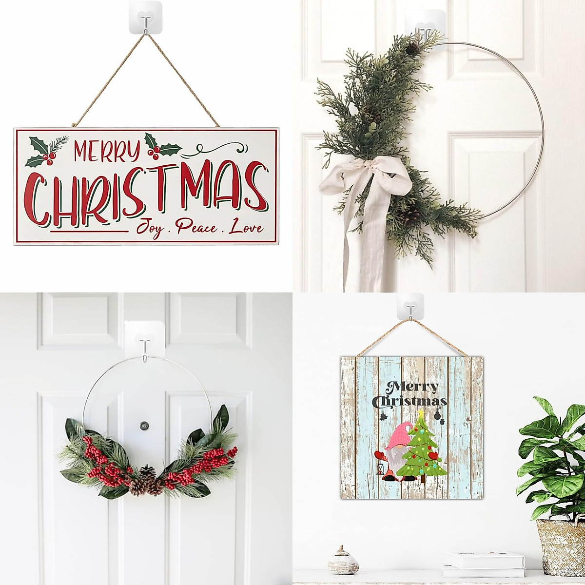 DGYB 20 Pcs Clear Adhesive Hooks for Hanging 22lb Self Adhesive Wall Hooks Heavy Duty Waterproof Transparent Sticky Hooks for Shower Home Bathroom Kitchen Office