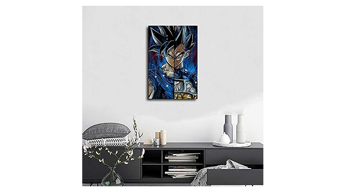 Goku & Vegeta Ultra Instinct Canvas Art Poster for Modern Decor