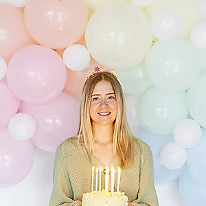 Talking Tables Pack of 16 - Size 10cm Pastel Birthday Candles Make Your Cake Extra Special This Year.