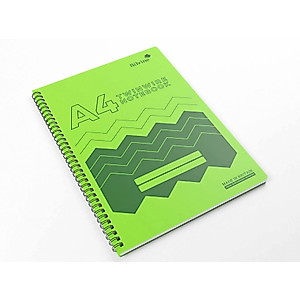 Silvine 160 Page A4 Wirebound Notebooks with Durable Wipe Clean Covers [Assorted Pack of 5]
