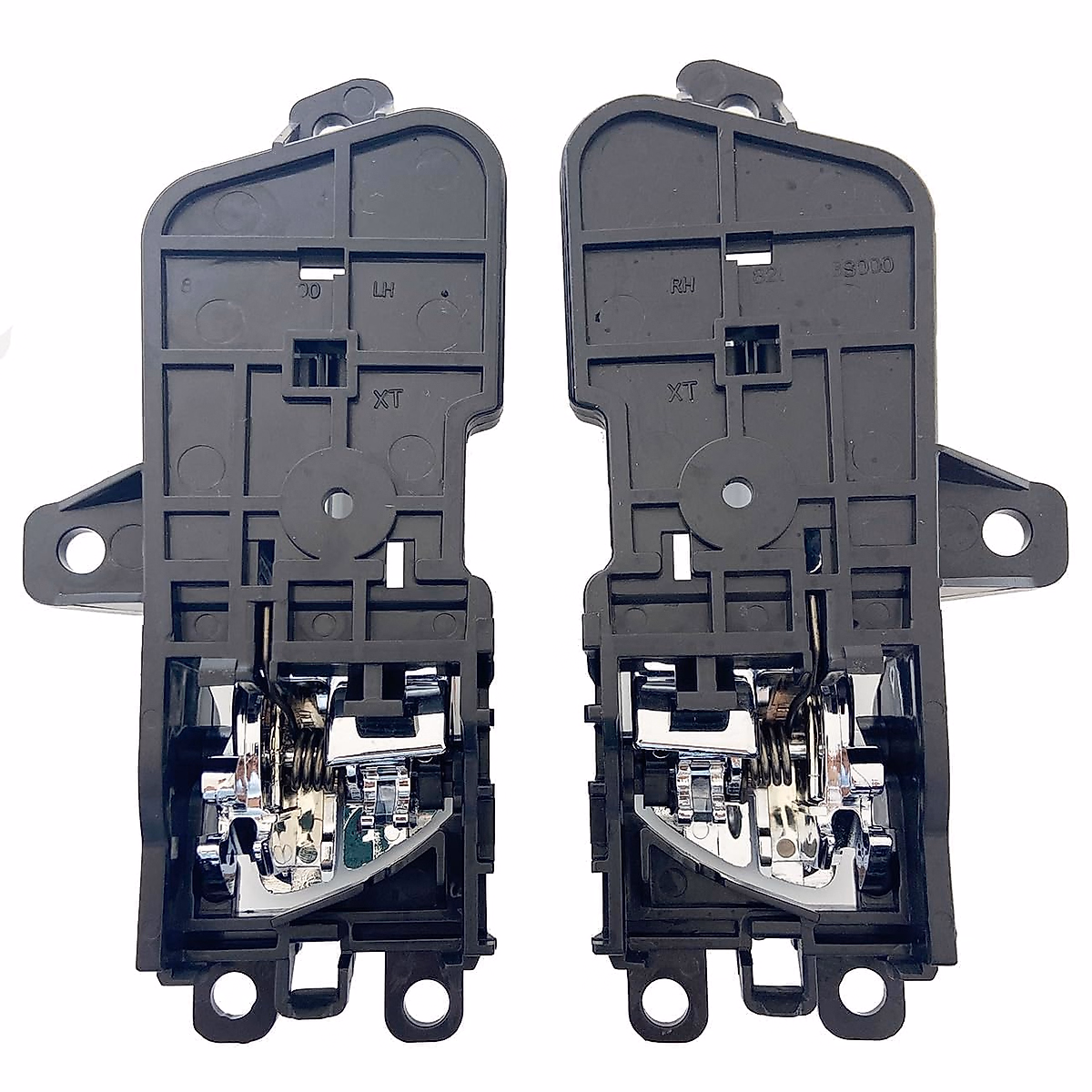 Cheriezing Interior Door Handle Chrome Compatible with Sonata 2011 2012 2013 2014 - Front or Rear Left Driver and Right Passenger Side Replace# 82610-3S010, 82620-3S010 (1 Set) Inside