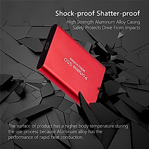 AOOF High Speed SSD Mobile Hard Disk 500GB 1TB 2TB 4TB 6TB 8TB 8TB red