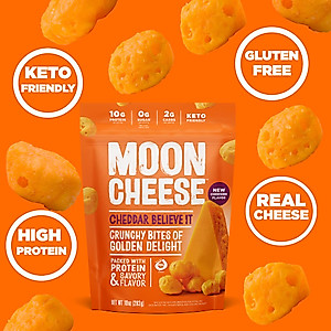 Moon Cheese Bites, Get Pepper Jacked, 10-Ounce 2-Pack, 100% Real Cheese Snack, Protein, Keto, After-School or Lunch Snack