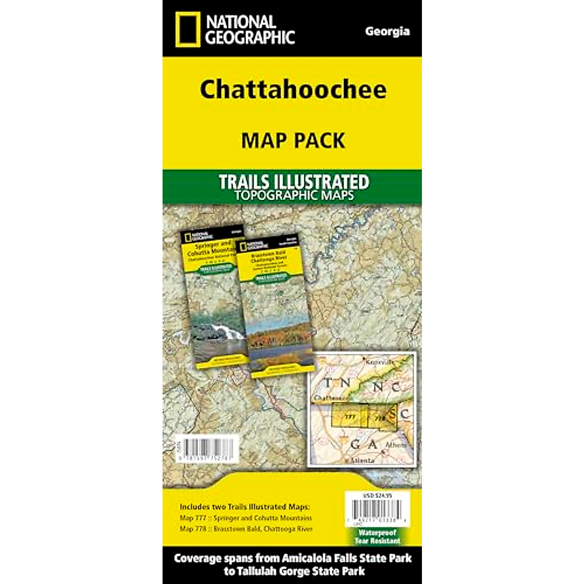 Chattahoochee National Forest [Map Pack Bundle] (National Geographic Trails Illustrated Map)