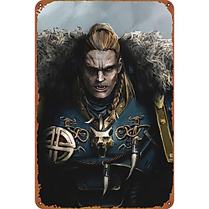 Leman Russ Primarch of the Space Wolves Vintage Metal Tin Signs Retro Garage Signs For Men Wall Decorations Old Car Shop Posters Oil And Gas Station Sign 8×12 Inch