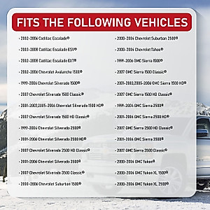 Replacement Front Passenger Power Window Regulator with Motor - Compatible with Cadillac, Chevy, GMC - Escalade, Silverado 1500HD, Suburban 2500, Tahoe, Sierra 3500 Classic, Yukon - Replaces 741-645