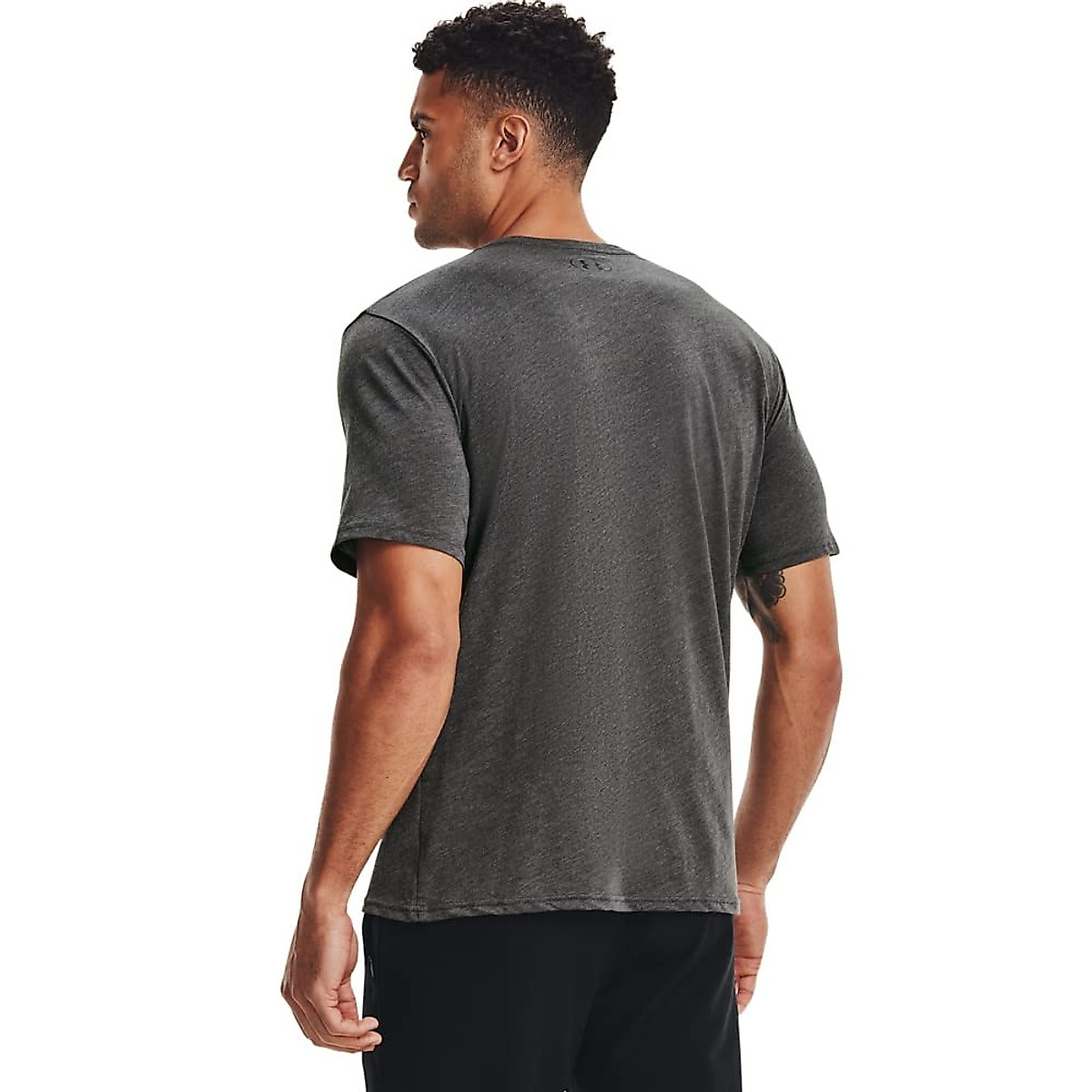 Under Armour Men's Sportstyle Left Chest Short-Sleeve T-Shirt , Charcoal Medium Heat (019)/Black , X-Large