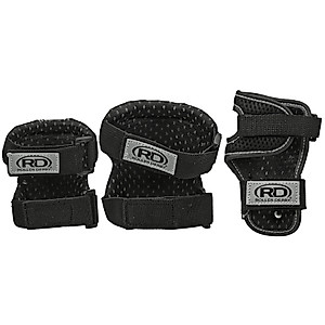 Roller Derby ION 7.2 Inline Skates with Protective Gear, Aluminum Frames, Adjustable Sizing, Tri-Pack Protective Gear Included