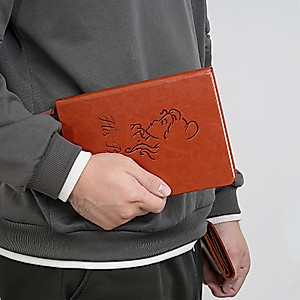 LBWCER Beauty and the Beast Leather Notebook Animated Movie Inspired Gifts Inspirational gifts for TV Movie fans Valentine's Day Gifts (Beauty)