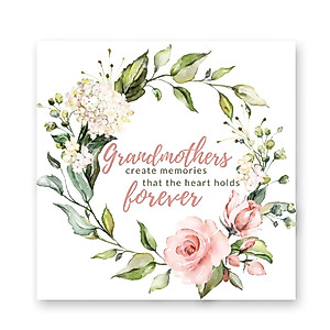 18TH STREET GIFTS Mimi Gift Set - Mimi Dish Towels and Sign for Grandma - Grandma Gifts from Grandchildren or First Time Grandma Gifts