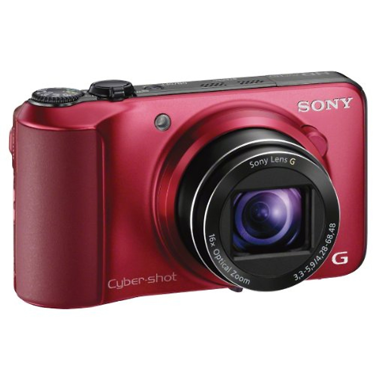 Sony Cyber-shot DSC-HX10V 18.2 MP Exmor R CMOS Digital Camera with 16x Optical Zoom and 3.0-inch LCD (Red) (2012 Model)