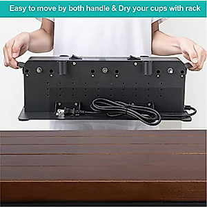 Caramote Creative Cuptisserie 6 Cup Turner Tumbler Steel Frame Cup Spinner Machine for Drying Epoxy Resin Tumbler Turner Rotisserie Kit (6 Cup Turners)