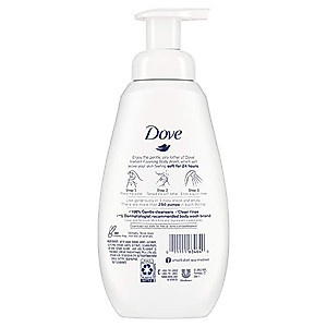 Dove Instant Foaming Body Wash with NutriumMoisture Technology Shea Butter with Warm Vanilla Effectively Washes Away Bacteria While Nourishing Your Skin 13.5 oz
