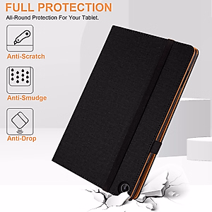 Vakarey for Lenovo Tab M10 Plus 3rd Gen Case TB125FU,for Lenovo Tab M10 Plus 3rd Gen 10.6 Inch Tablet Case,Black