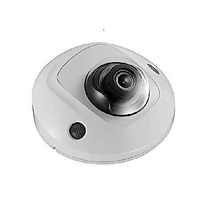 4MP PoE Security IP Camera - Built in Microphone Mini Dome Indoor and Outdoor 2.8mm Lens SD Card Slot Audio Alarm in and Out Compatible with Hikvision DS-2CD2543G2-IS English Version