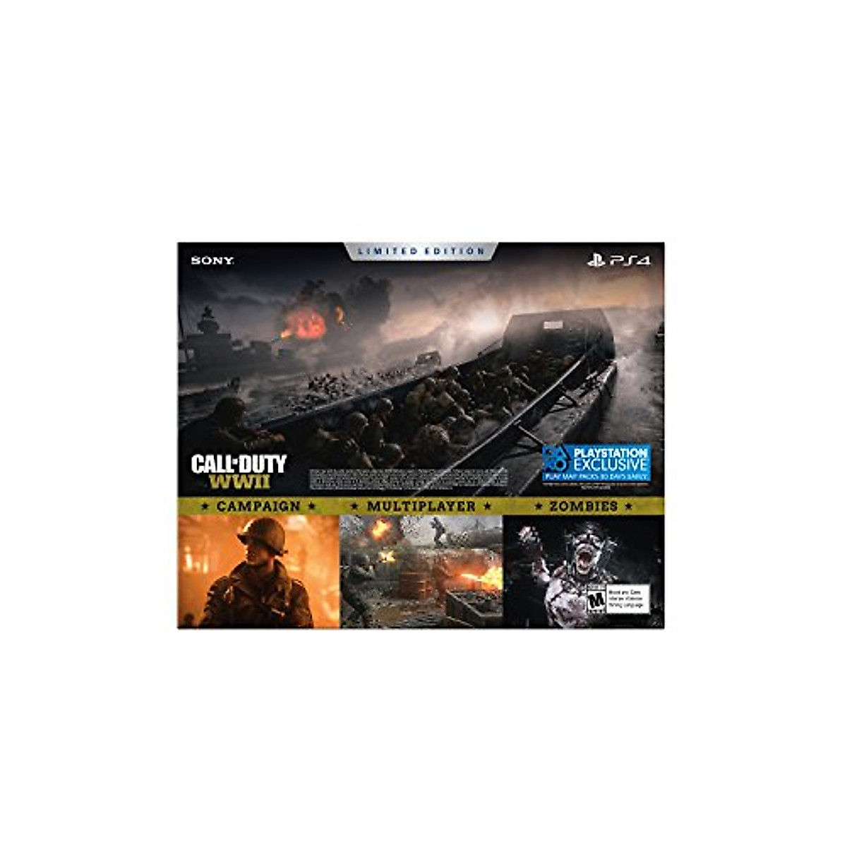 PlayStation 4 Slim 1TB Limited Edition Console - Call of Duty WWII Bundle [Discontinued]