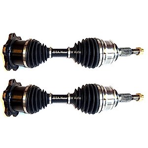 DTA DT1611261121 Front Driver and Passenger Side Premium CV Axles (New Drive Axle Assemblies - 2 pcs (pair) Compatible with Silverado 1500, Sierra 1500, Suburban 1500 etc. Up to Year 2006