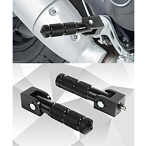 RACOONA Foot Pegs,Bike Pegs,Foldable Motorcycle Foot Pegs,Car Accessories 8MM Motorcycle Pegs,90 Degree Fixed Folding Passenger Pedal,Universal Footpeg Aluminum Pedals for Electric Motor Bicycle ATV