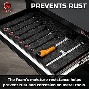 ONREVA Tool Box Foam 3Pack 18x12x2 inch, Foam Inserts for Cases, Polyethylene Tool Foam Sheets, Drawer Foam Liner, Tool Box Organizers and Storage, Toolbox Shadow Organizer