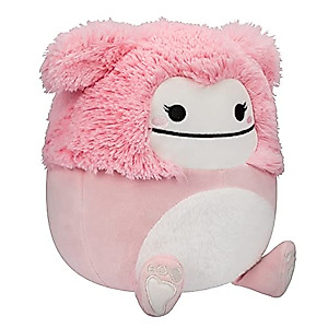 Squishmallows 8-Inch Brina Pink Bigfoot with Fuzzy Belly - Little Ultrasoft Official Kelly Toy Plush