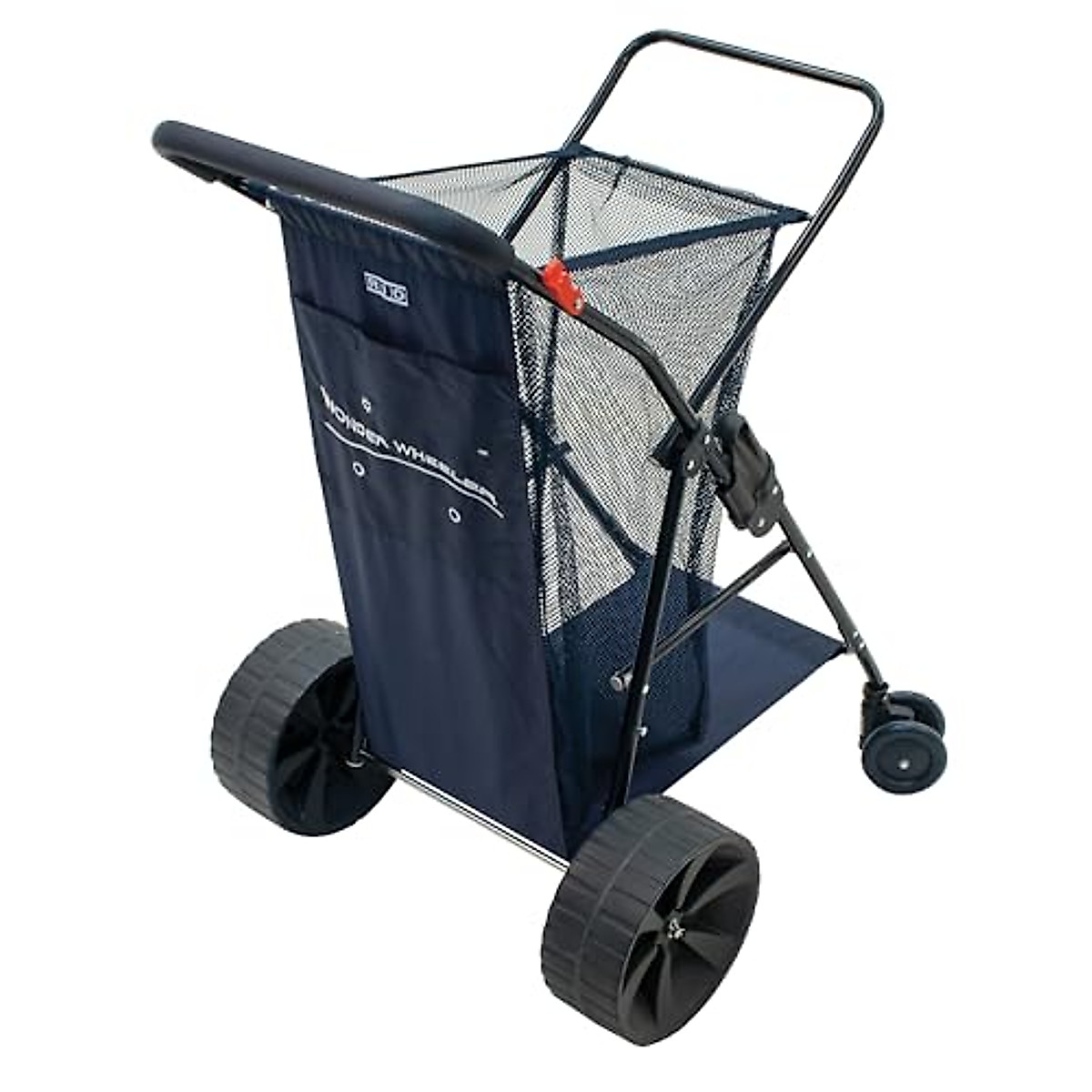 Rio Beach Wonder Wheeler II Wide Utility, Lawn, and Beach Cart, Navy