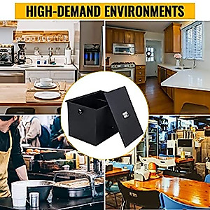 Commercial Grease Interceptor Trap 70 Lb - Carbon Steel Grease Trap Under Sink For Restaurant Cafe - Under Sink Grease Trap 4-35 GPM - Waste Water Oil-water Separator For Restaurant,50 LB