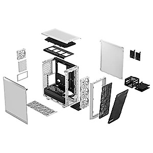 Fractal Design Meshify 2 Compact White TG Clear Tint - RGB
