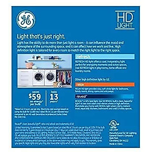 GE Refresh 40-Watt EQ Daylight Dimmable Light Bulbs (3-Pack)