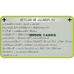 COBI Historical Collection Sturmgeschutz III Ausf. D, Multicolor