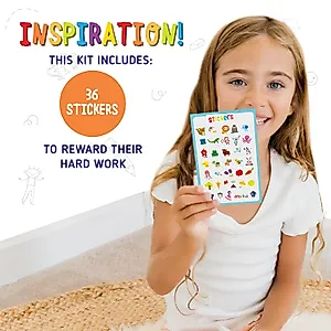 merka Toddler Flash Cards ABC Flash Cards Toddler Learning Flash Cards Preschool Homeschool Curriculum Kit Practice Book Sticker Set and Posters Learning Letters Numbers Shapes and Colors