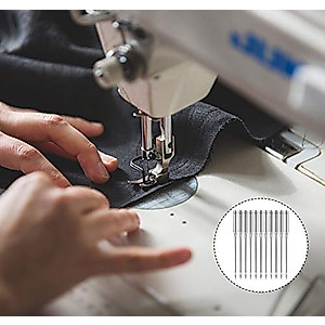 100 PCS Sewing Machine Needles Universal Regular Point Needles for Singer Brother, Assorted Sizes HAX1 65/9, 75/11, 90/14, 100/16, 110/18