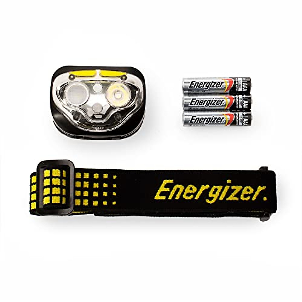 Energizer Vision LED Headlamp, Bright Headlamp for Camping, Water Resistant Emergency Light, Includes Batteries, Pack of 1