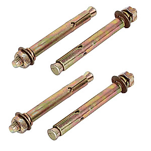 uxcell Stainless Steel Sleeve Expansion Screws Bolts M8x100mm 4 Pcs