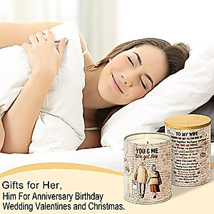 Lavender Candles Gifts for Wife from Husband, Wife Valentines Day Candles Gifts, Anniversary Wedding Candles Gifts for Wife, Birthday Gifts for Wife, Valentines Day Romantic Gifts for Her