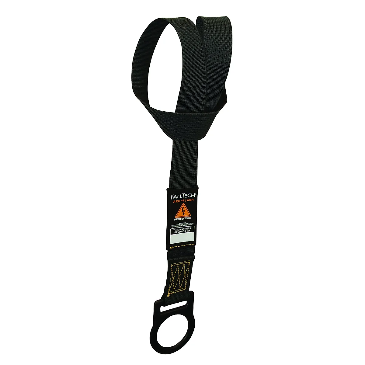 FallTech 72494FT Multi-Purpose Arc Flash Choker - Arc Flash Nomex Choker with 1 Coated D-Ring, 4', Black