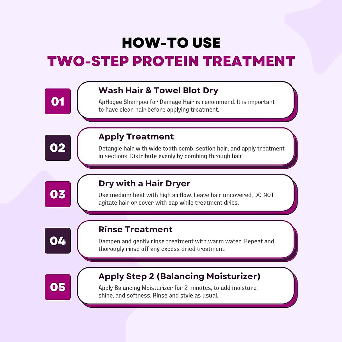 Aphogee Serious Hair Care Double Bundle (Twostep Protein Treatment 4 Fl Oz and Balancing Moisturizer 8 Fl Oz)