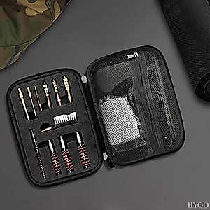 Universal Gun Cleaning Kit - 9mm Cleaning Kit with Portable Case and Cleaning Mat - Kits for Handguns - Men's Accessories