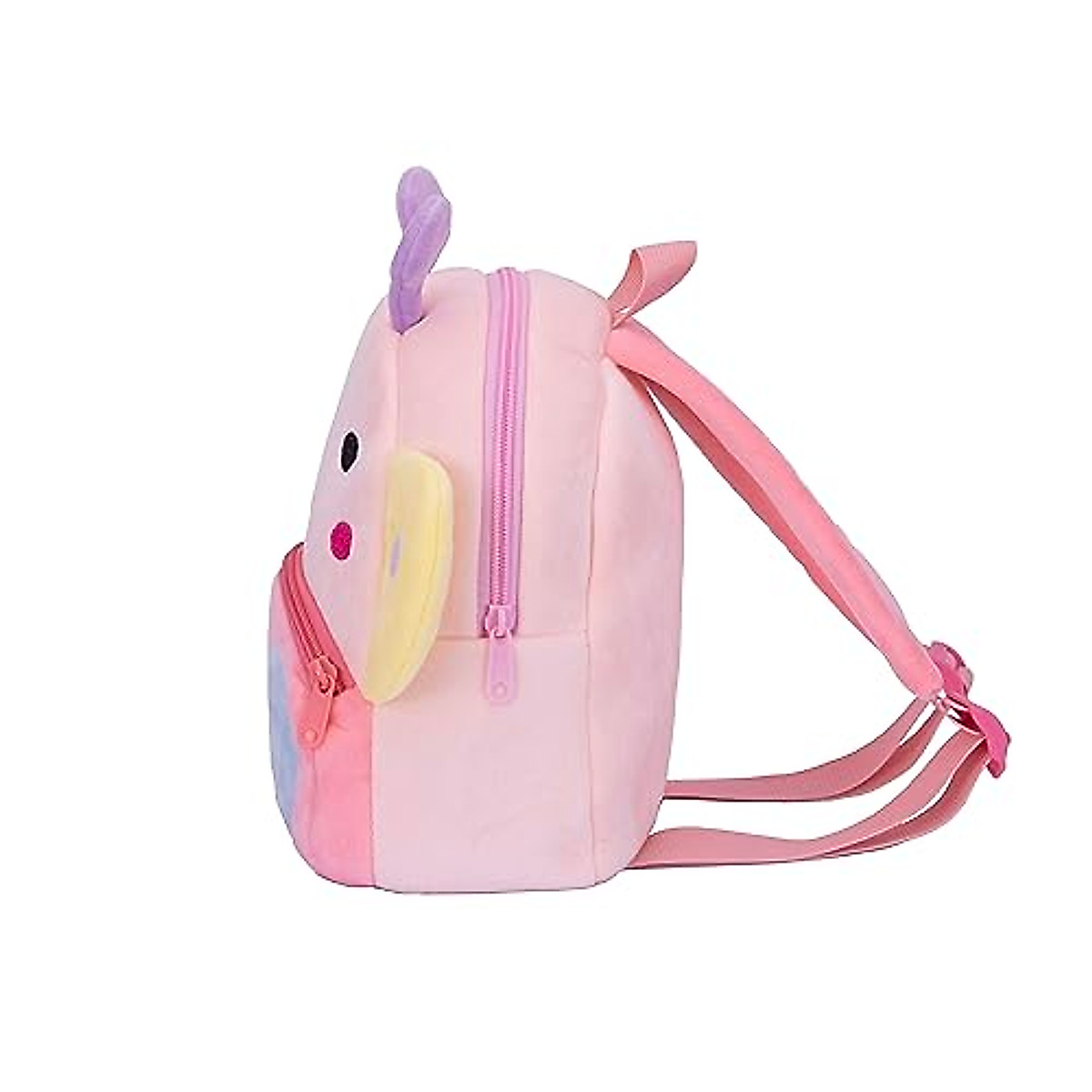JoyRokaro Toddler Backpack Butterfly Backpack Cute Plush Bag Cartoon 10" Preschool Backpack For 2-6 Years Girls Boys