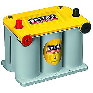 OPTIMA Batteries High Performance D75/25 YellowTop Dual Purpose Sealed AGM Car, Truck and SUV Battery, 620 CCA, Dual Terminal, Maintenance Free, Versitile Mounting