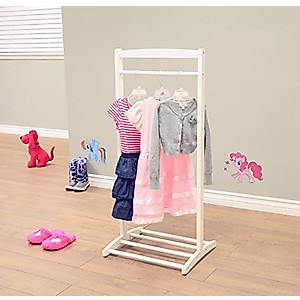 Frenchi Home Furnishing Freestanding Kid's Coat Rack & Hanger, white