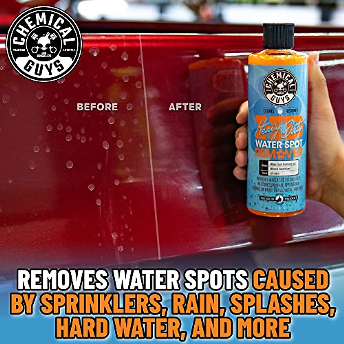 Chemical Guys SPI10816 Heavy Duty Water Spot Remover, Safe for Cars, Trucks, Motorcycles, RVs & More, 16 fl oz