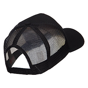 e4Hats.com US Air Force Retired Military Patched Mesh Cap - Black OSFM