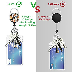 Immaturus Puppy Dogs Lanyards for Id Badges, Cute ID Badge Holder with Breakaway Lanyard, Lanyards for women with Badge Reel Retractable Heavy Duty, Animal ID Card Holder Teacher Doctor Office Gift