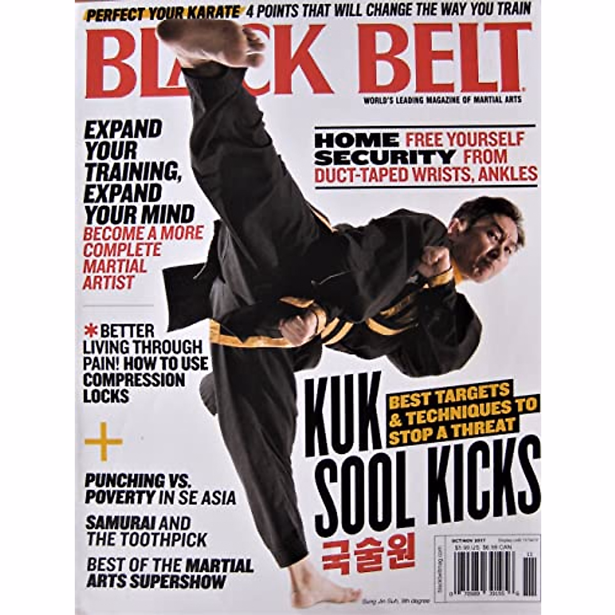 October/November 2017 Black Belt Magazine kuk Sool Won Sung Jin Suh