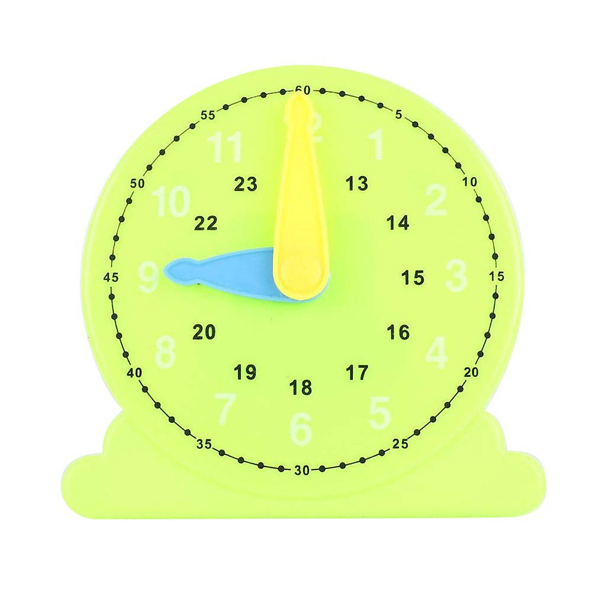 Gsdviyh36 12/24 Hours Montessori Student Learning Clock Time Teacher for Kids Children, Easy to Read, Not Easy to Broken, Punctual Timing Random Color