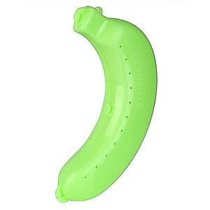 Grcfumo Banana Keeper, Cute Banana Container, 3 Colors Banana Protector for Outdoor Travel Lunch Picnic Camping Storage (green)