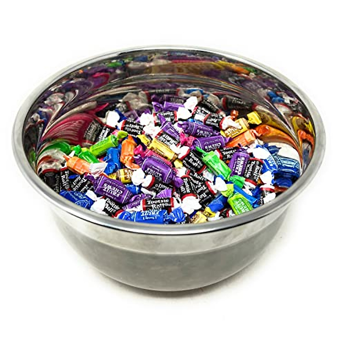 Tootsie Roll Fruit Chews And Original Chocolate Midgees American Chewy Taffies Candy Individually Wrapped In Resealable Bag Bulk 3 Lbs 130+pcs (48-oz) - Made In USA