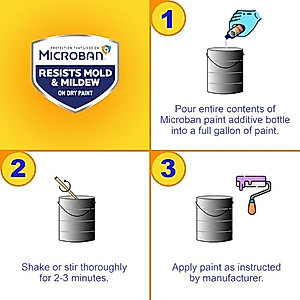 MICROBAN 1.5 oz. Fungicidal Paint Additive – Resists Mold & Mildew