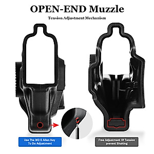 Ruger Max 9 Holster, OWB Holster for Ruger Max-9 9mm Luger - Adjustable Tension & Cant | Index Finger Released | Autolock | Outside Waistband Carry | Matte Finish - Right Handed