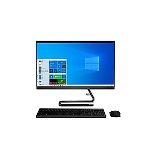 Lenovo IdeaCentre AIO 3i 24" All-in-One Computer, Intel Core i5-10400T, FHD Display, 16GB RAM, 1TB HDD, 256GB SSD, DVD RW Drive, Windows 10